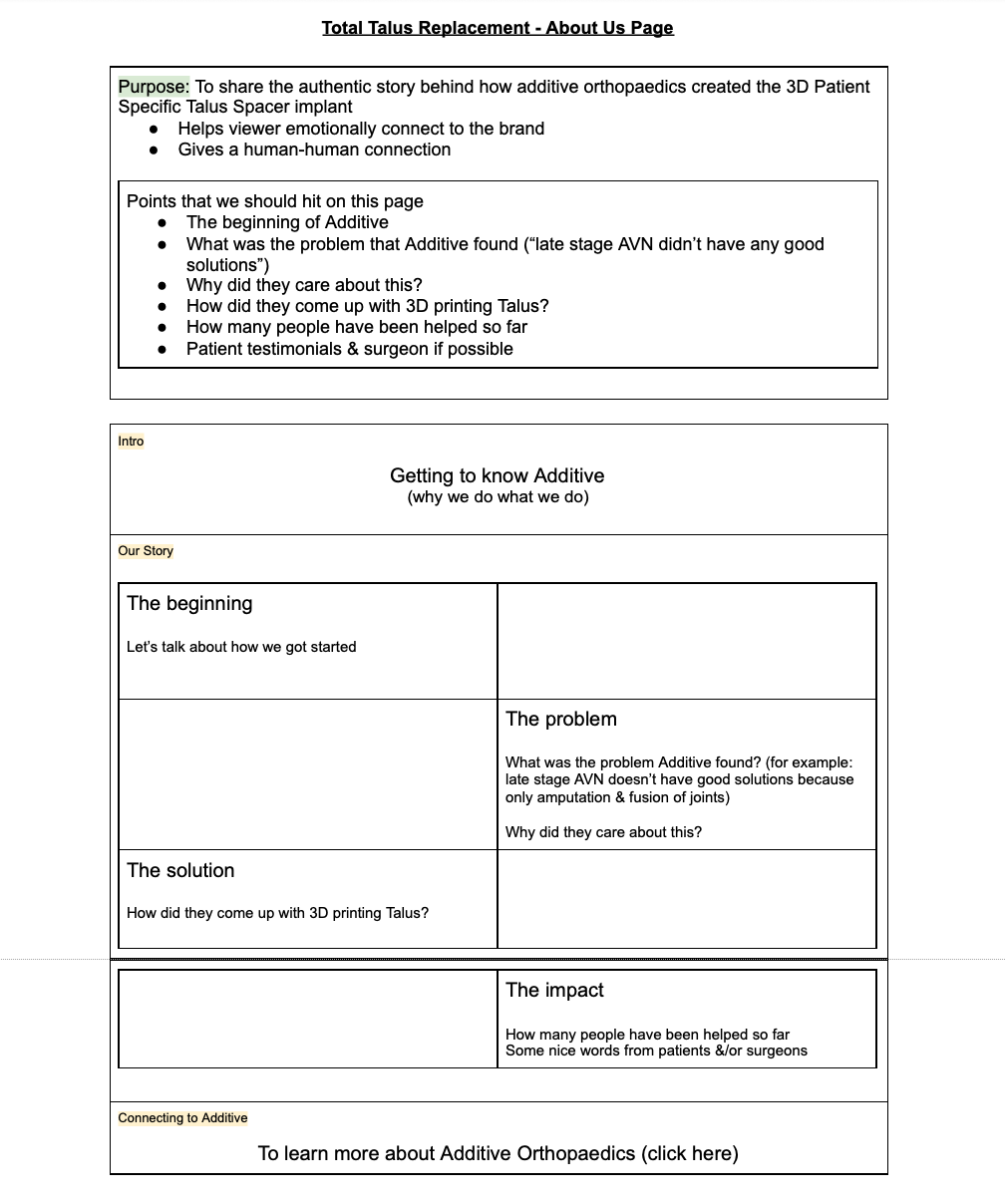 Total Talus Replacement – Stanley Chu's UX/UI Portfolio